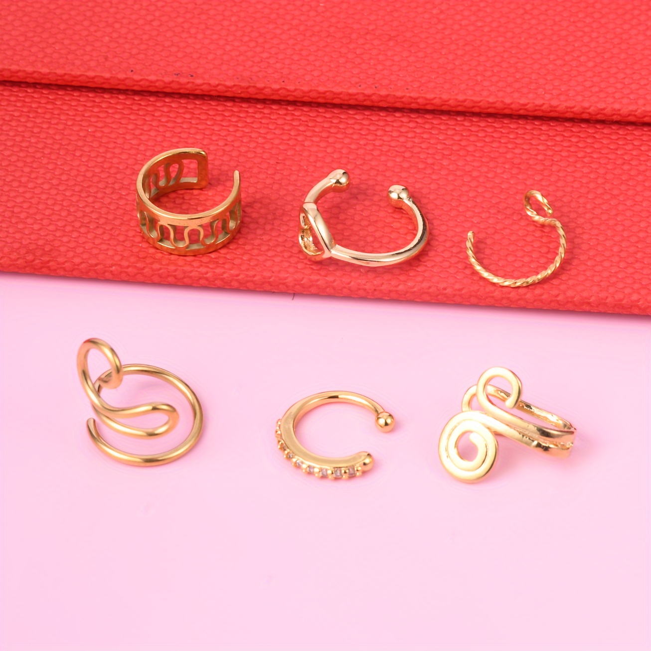 Stainless Steel Ear Clips Valentine's Day Earrings - Temu Portugal