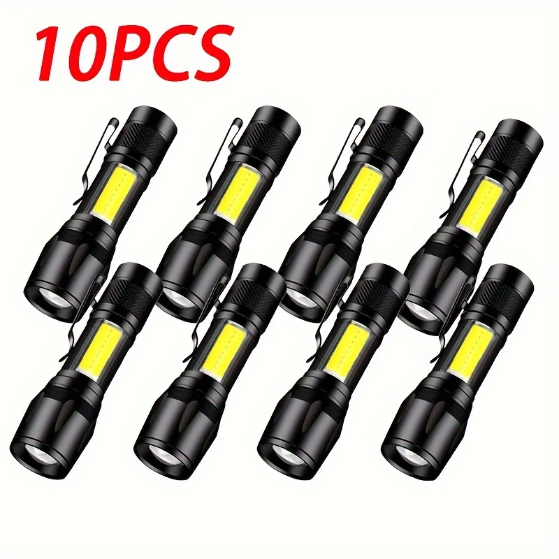 Mini Rechargeable Flashlight Led Portable Pen Holder - Temu United Kingdom