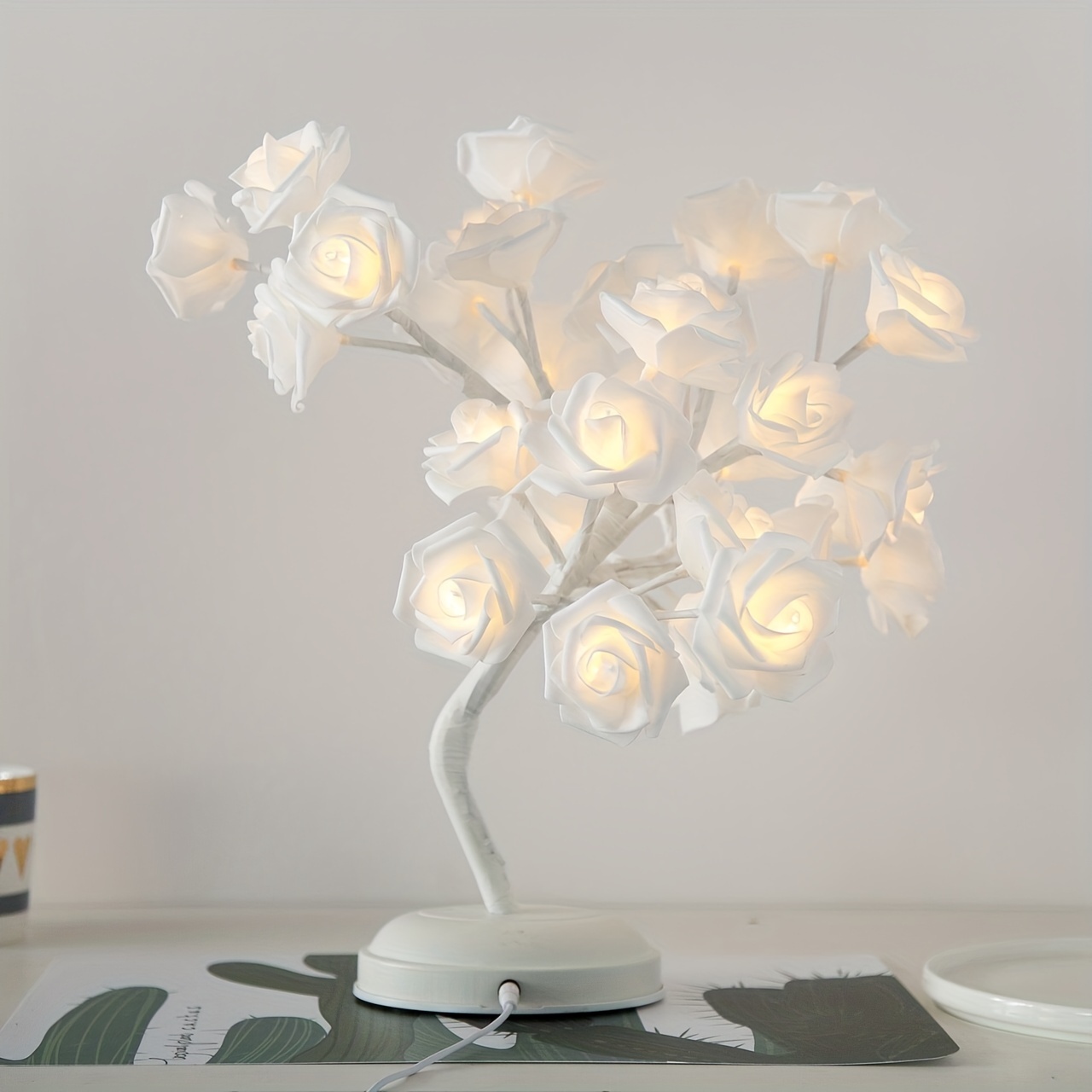 Valentines Day Led Roses Decorated Night Light - Sports & Outdoors ...