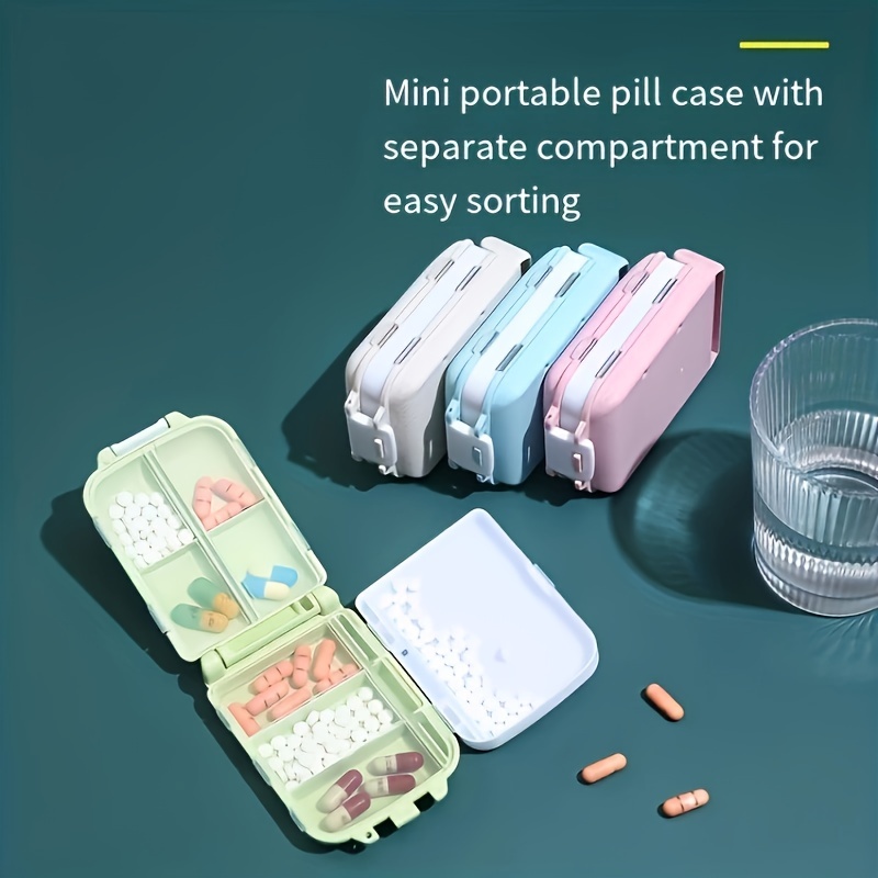 Pill Box, Portable Dispensing Box, Small Dispensing Box, Portable Mini ...