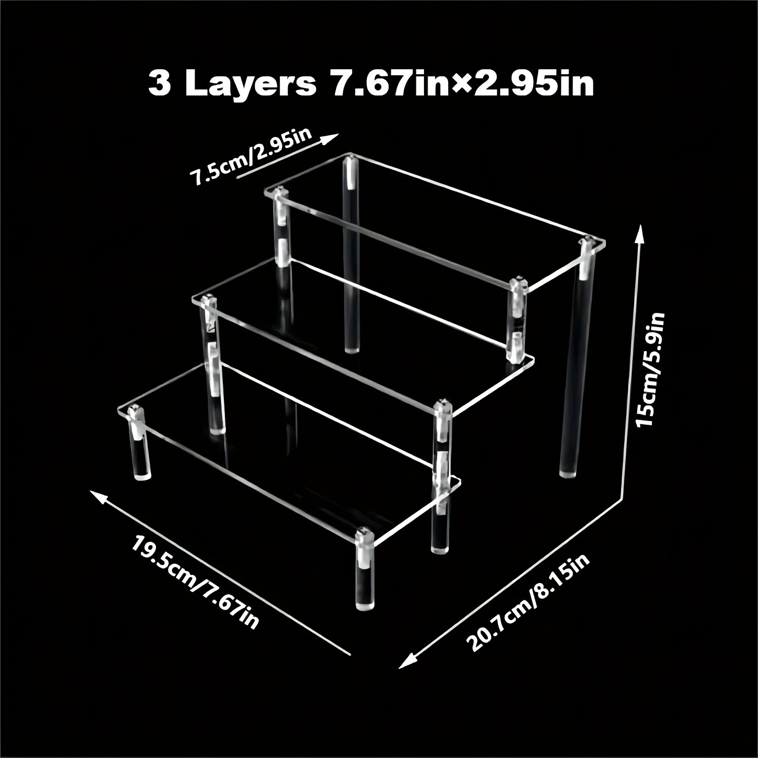 Delicate Acrylic Ladder Display Rack Transparent Ladder - Temu United ...