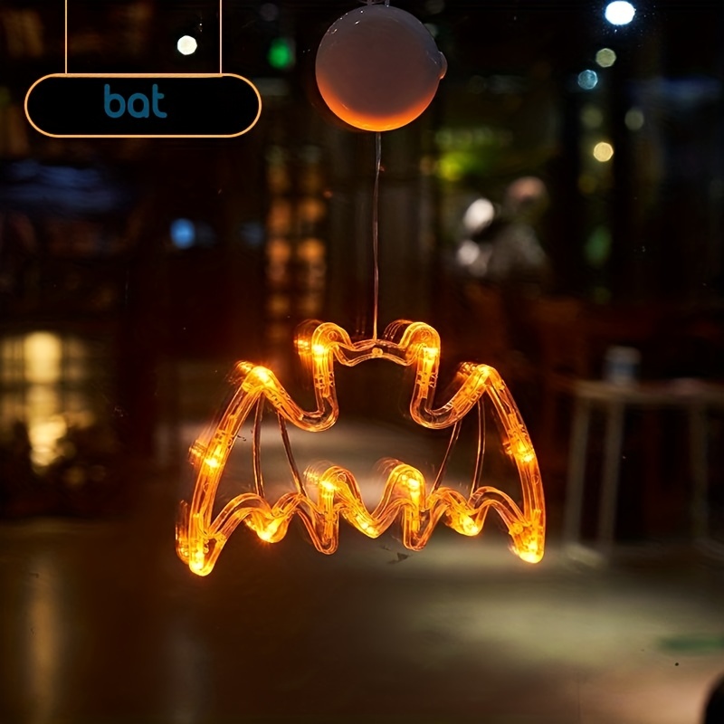 Halloween Window Decoration Lights Pumpkin Lights Witch Hats - Temu ...