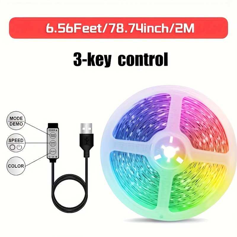 131 Ft (2 Ruller 65 6 Ft) RGB LED lys Understøtter Smart APP - Temu Denmark