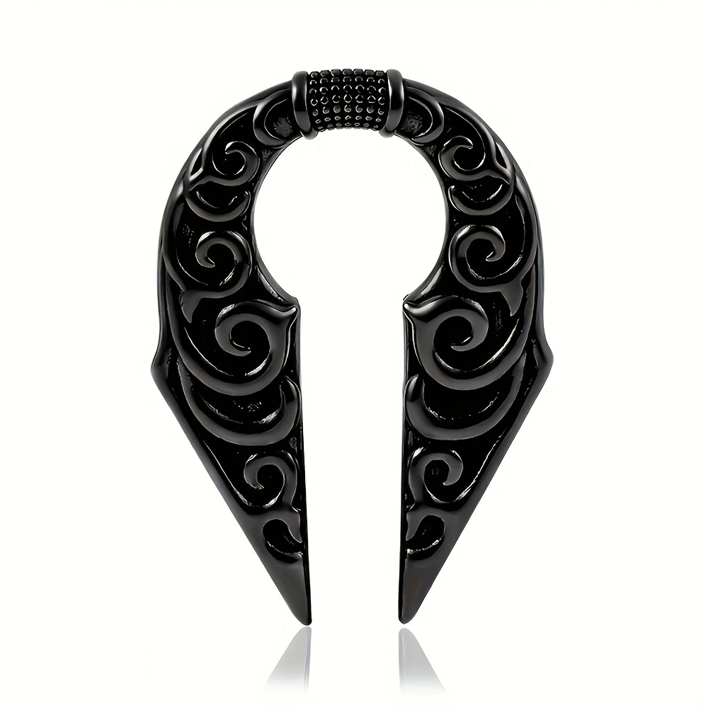 Stainless Steel Vintage Carved Keyhole Ear Weights Piercing Gauges Ear ...