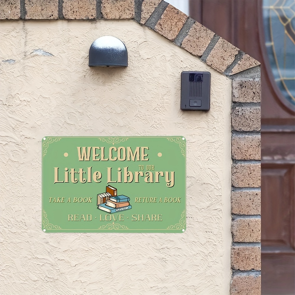 Welcome Metal Signs Vintage Study Room Wall - Temu