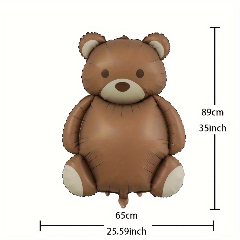 1pc Orso Opaco Arcobaleno Car Foil Balloons Decorazione - Temu Italy