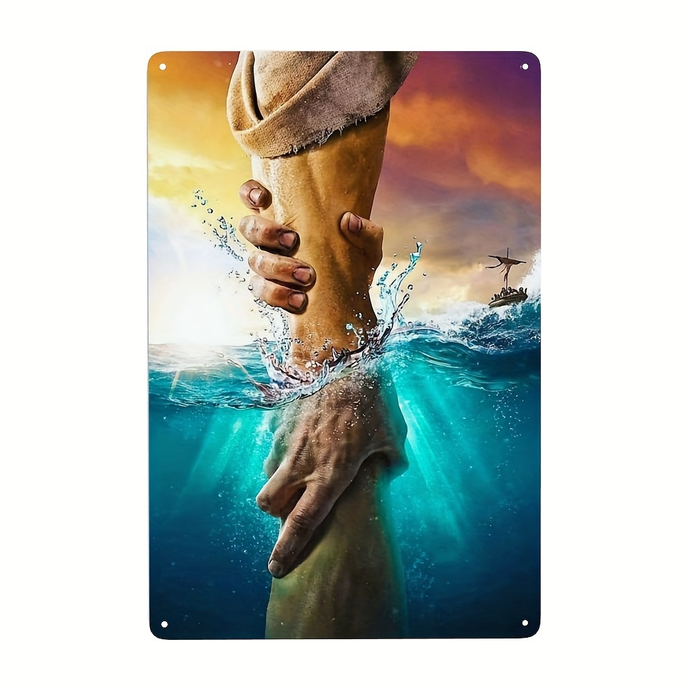 Retro Metal Tin Sign Christian Help Hands Classic Sign - Temu Australia