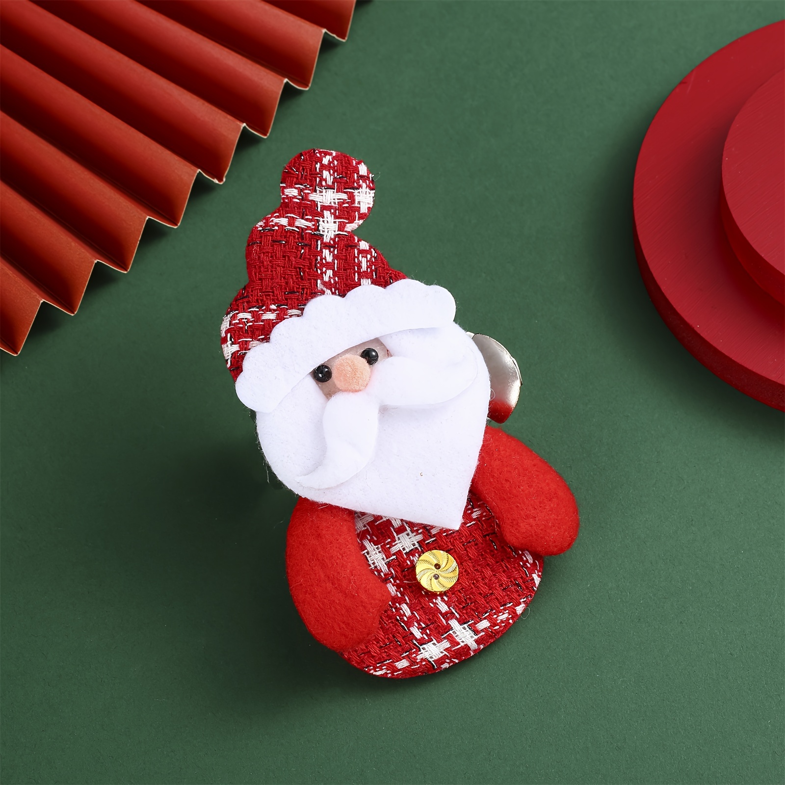 Christmas Curtain Tie Fastener Santa Snowman Elk Curtain - Temu United ...