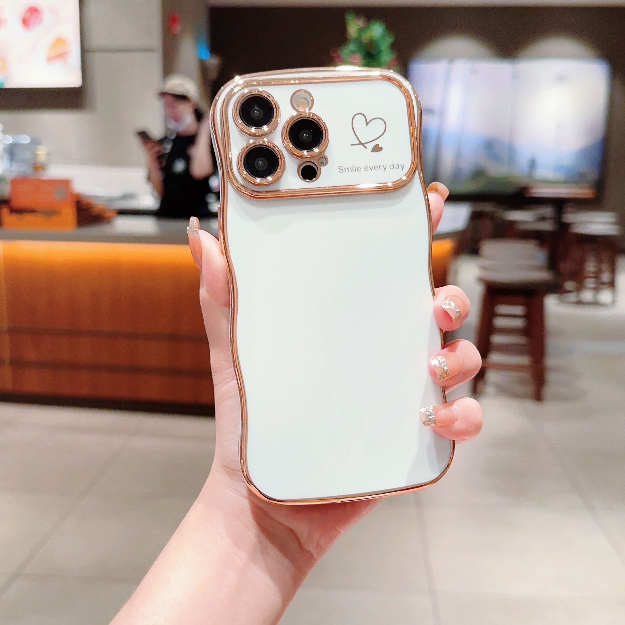 Wave Love Hearts Protective Soft Tpu Phone Case Iphone 15 - Temu United ...