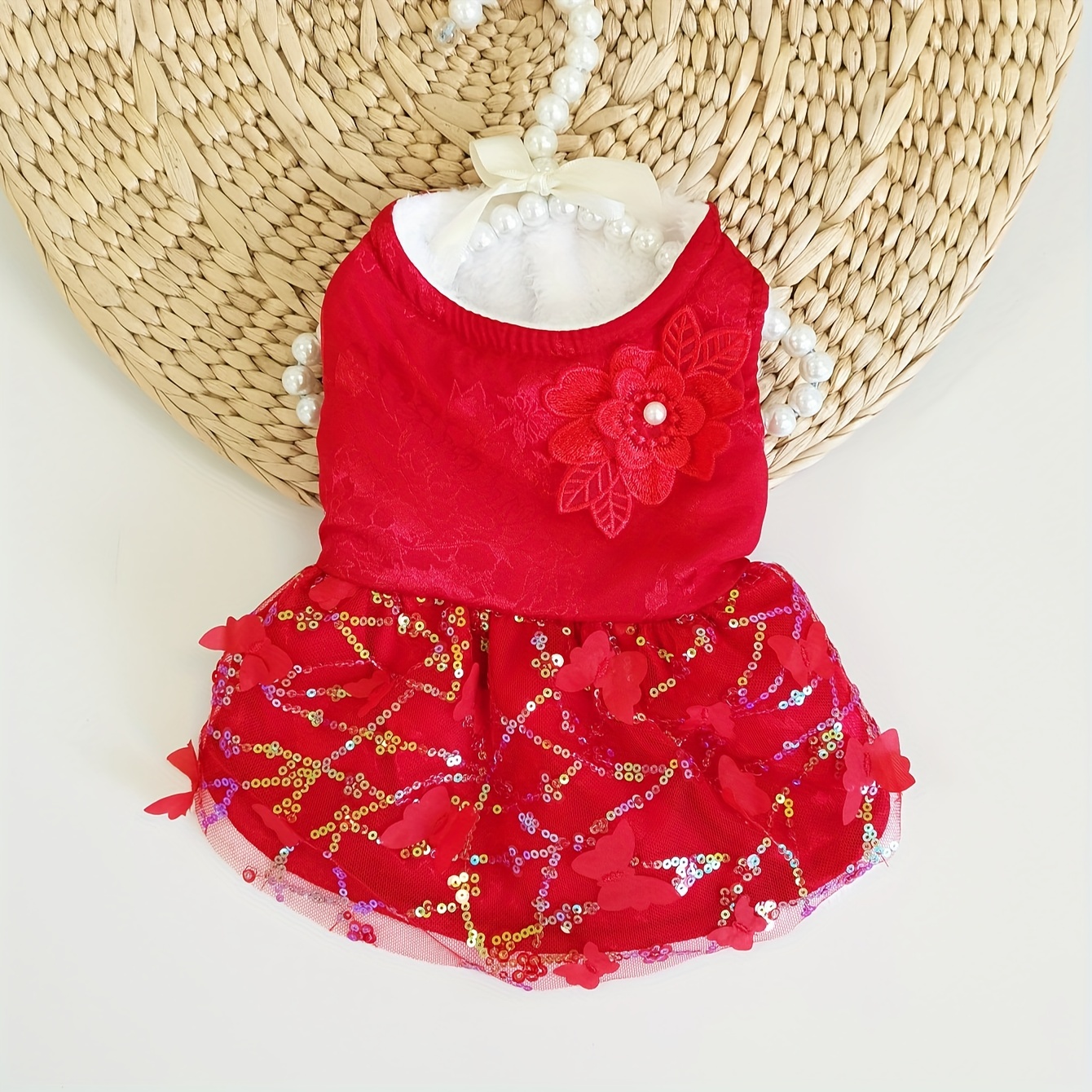 Pet Festival Dress Dogs And Cats Skirt For New Year's - Temu Australia