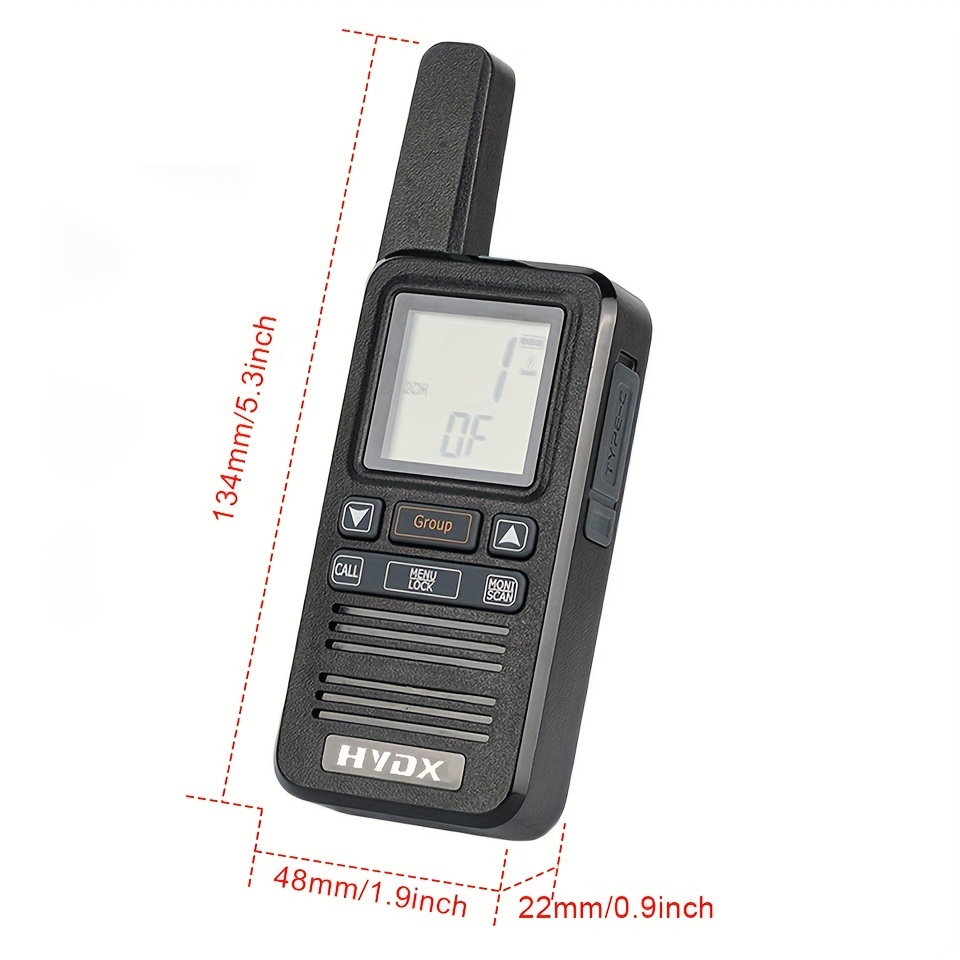 1 2pcs F30 Walkie Talkie Frequency Frs And Pmr446 Usb Type C Charging ...