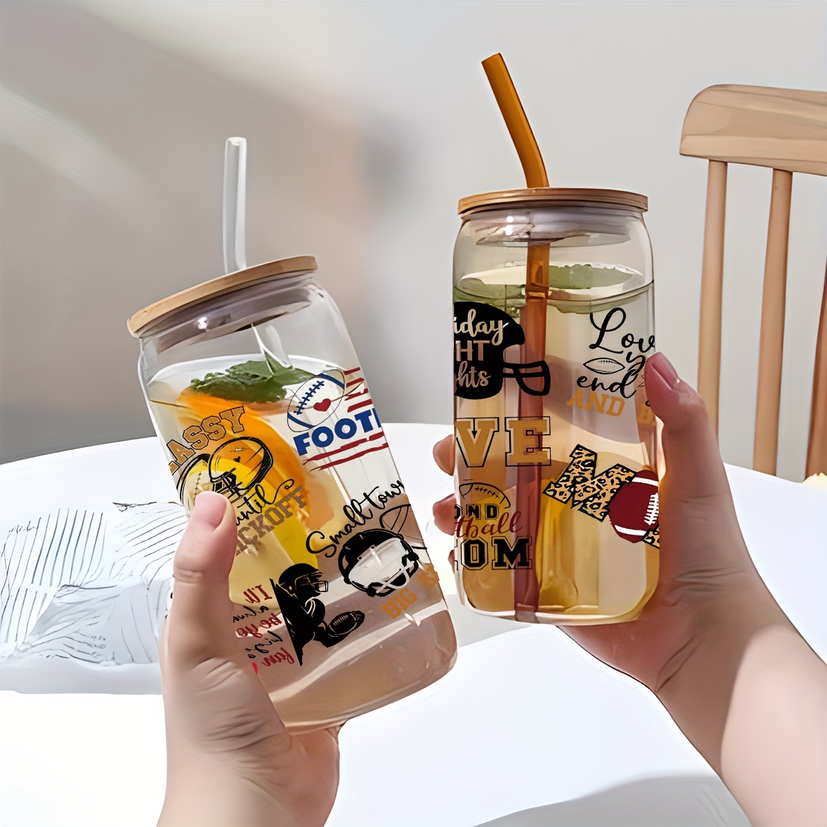 Rugby Uv Dtf Transfer Sticker Glass Cups Diy Wrap - Temu Australia