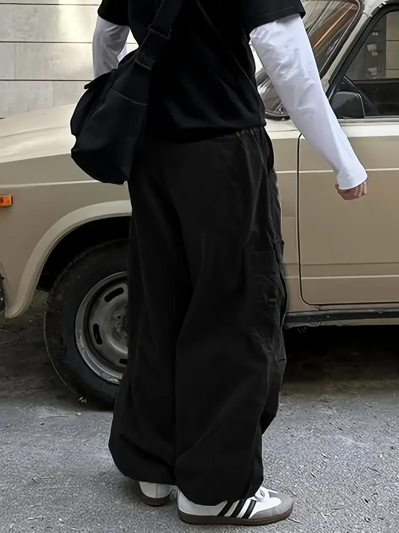 Y2k Classic Design Multi Flap Pockets Cargo Pants Mens Temu