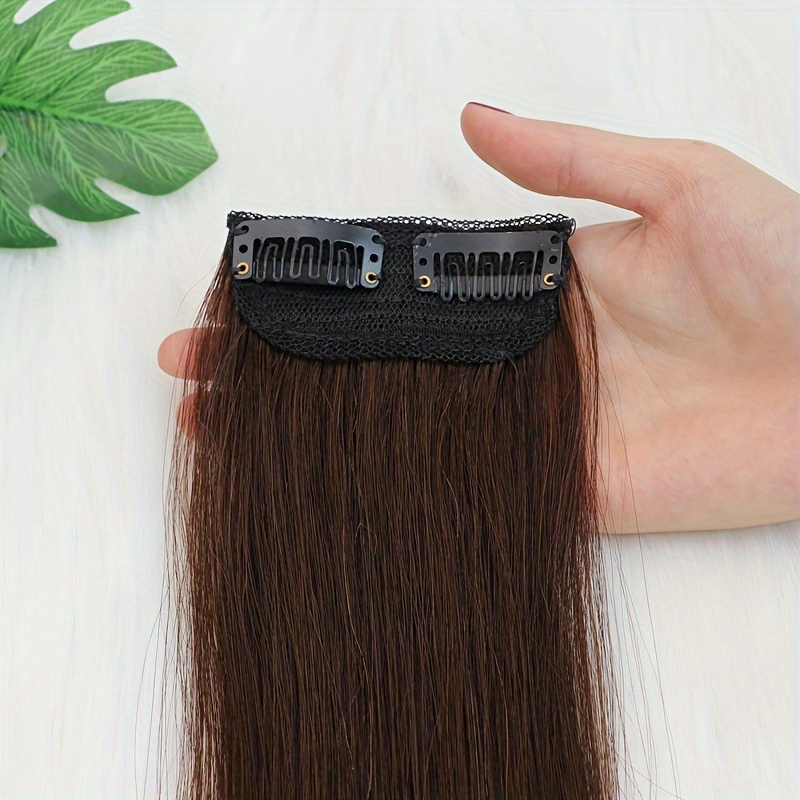 Brown Real Human Hair Clip In Extension Invisible Seamless - Temu ...