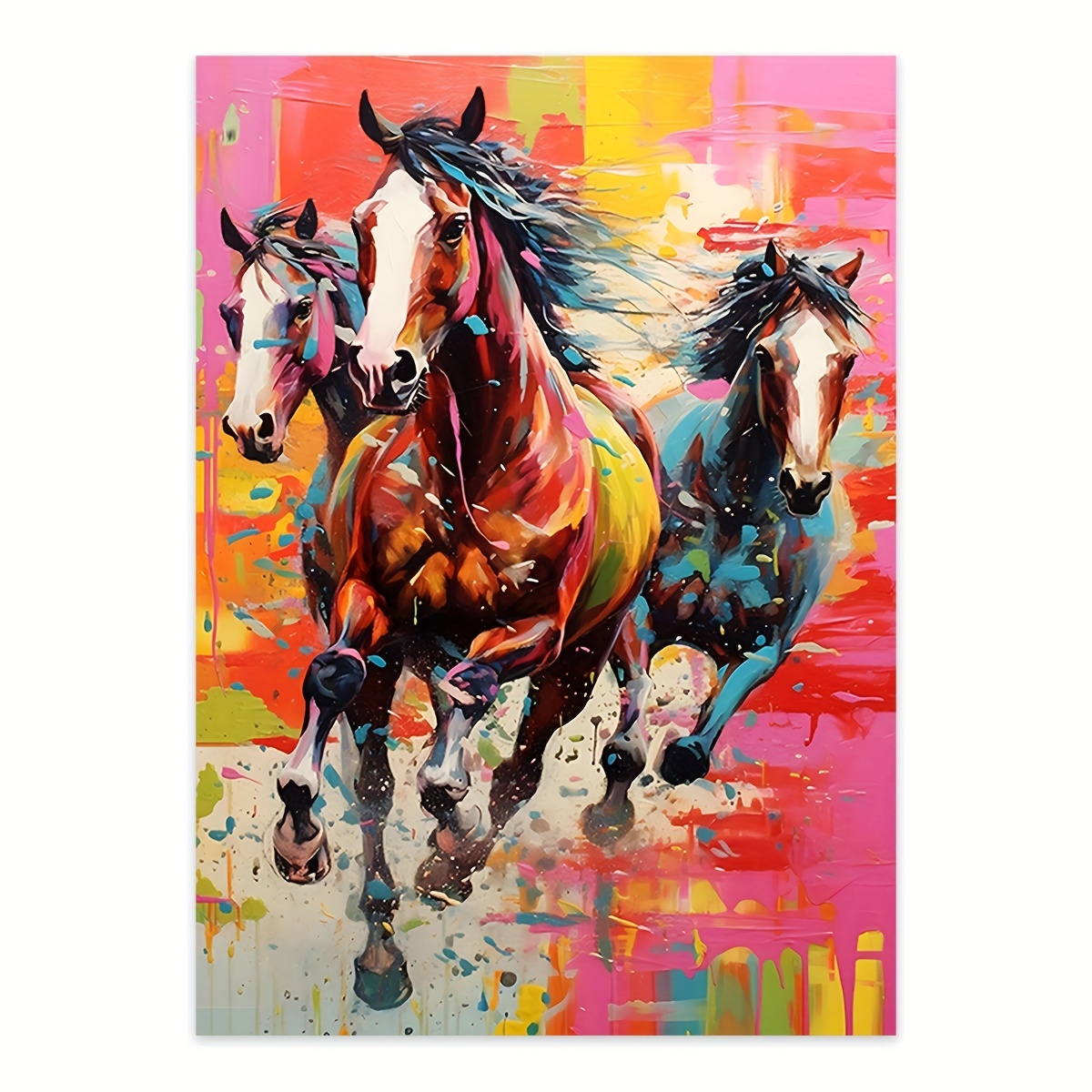 Colorful Horse Paintings
