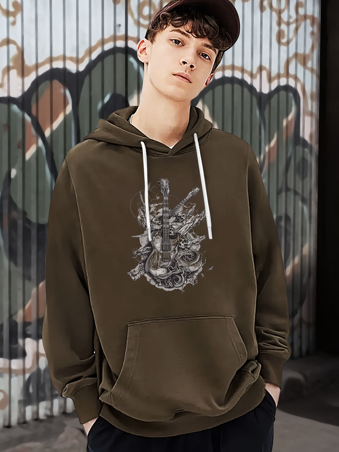 Guitar Storm Print Winter Fall, Gifts - Temu Ireland