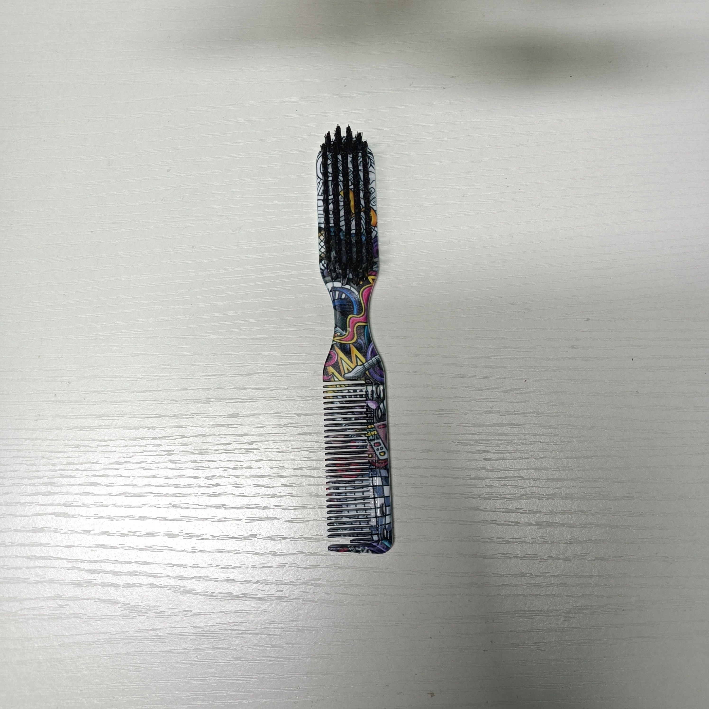 Graffiti Pattern Hair Brush Beard Styling Brush Mustache - Temu United ...