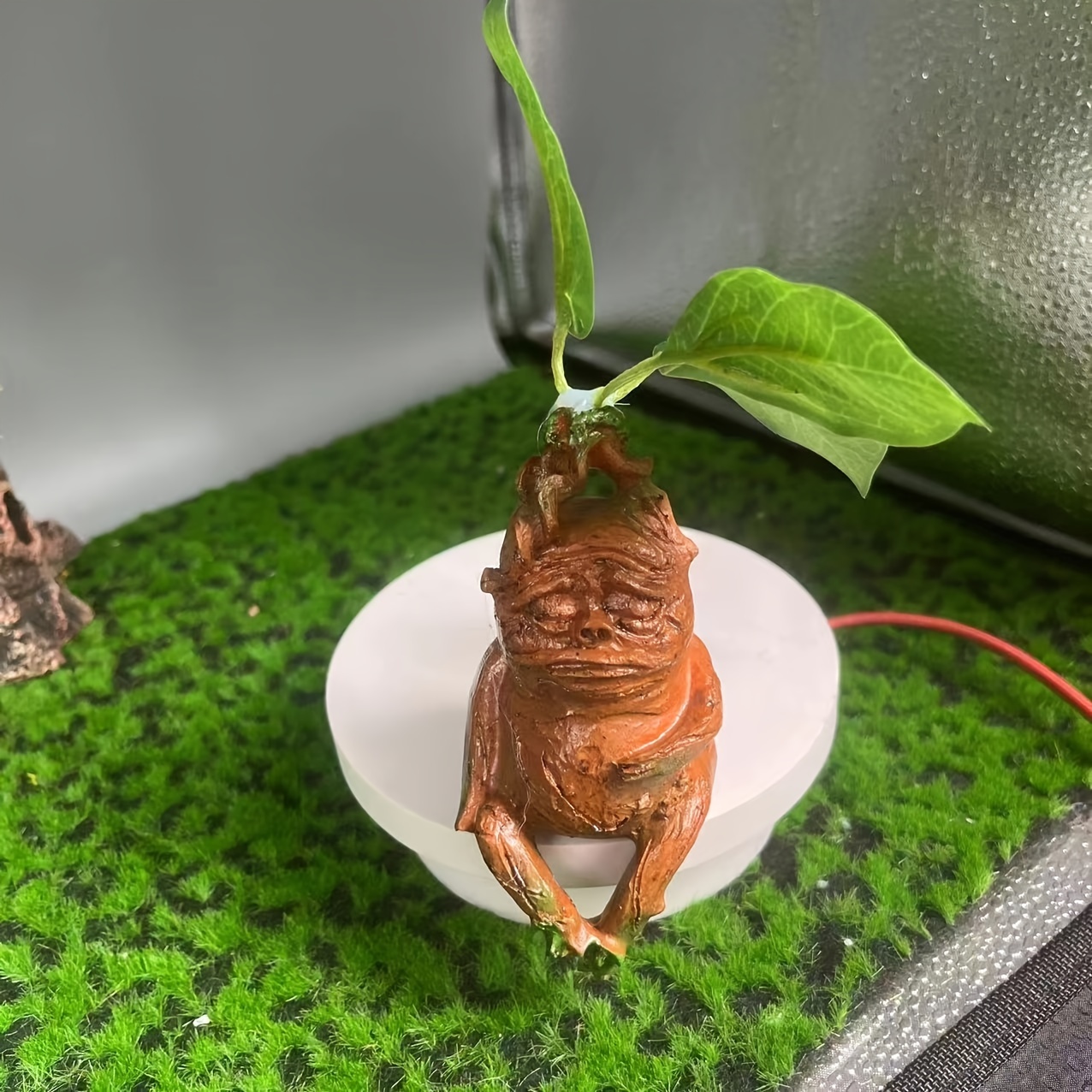 Statue A Leaf Figurine Landscape Decoration Resin Crafts - Temu United ...