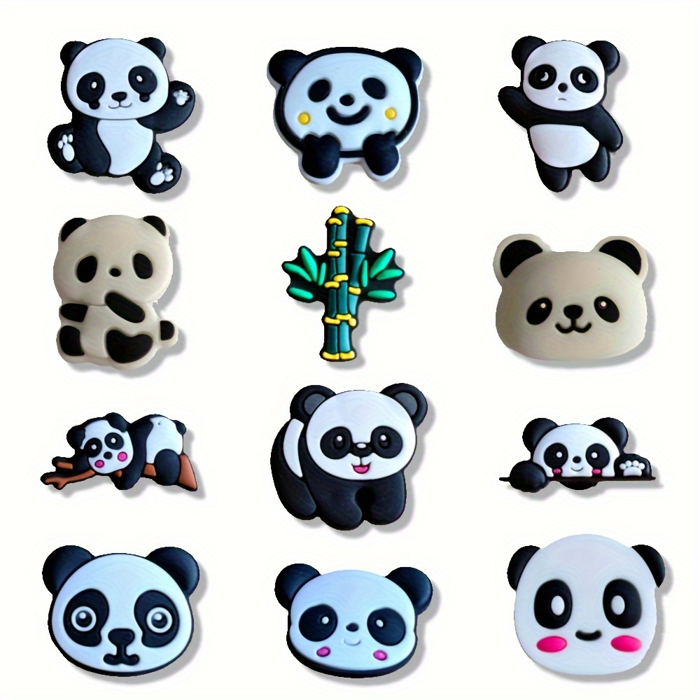 Cartoon Panda Pattern Shoe Buckles Decorative Shoe Charms - Temu New ...
