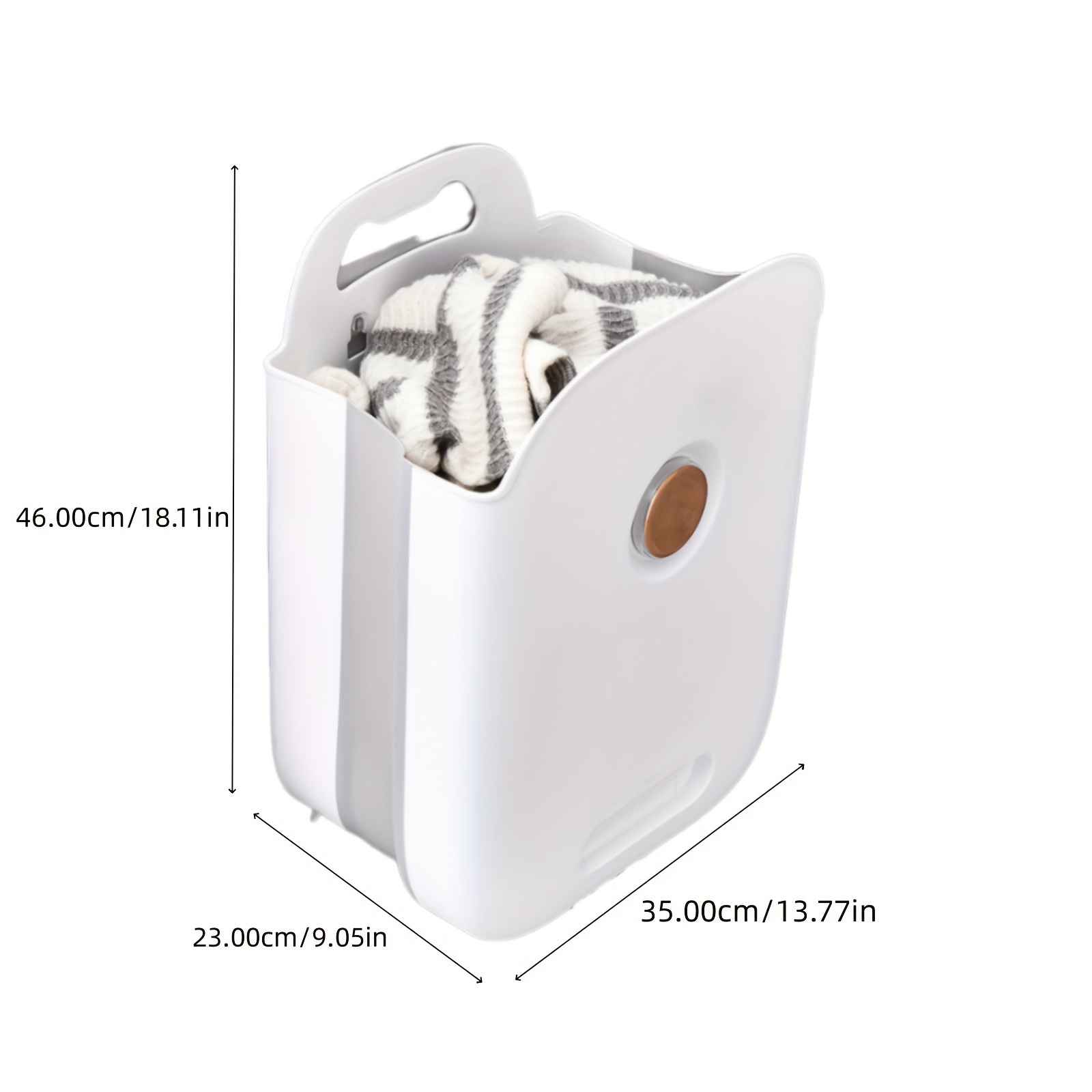 Foldable Laundry Basket /7.9gallon Dirty Wall - Temu United