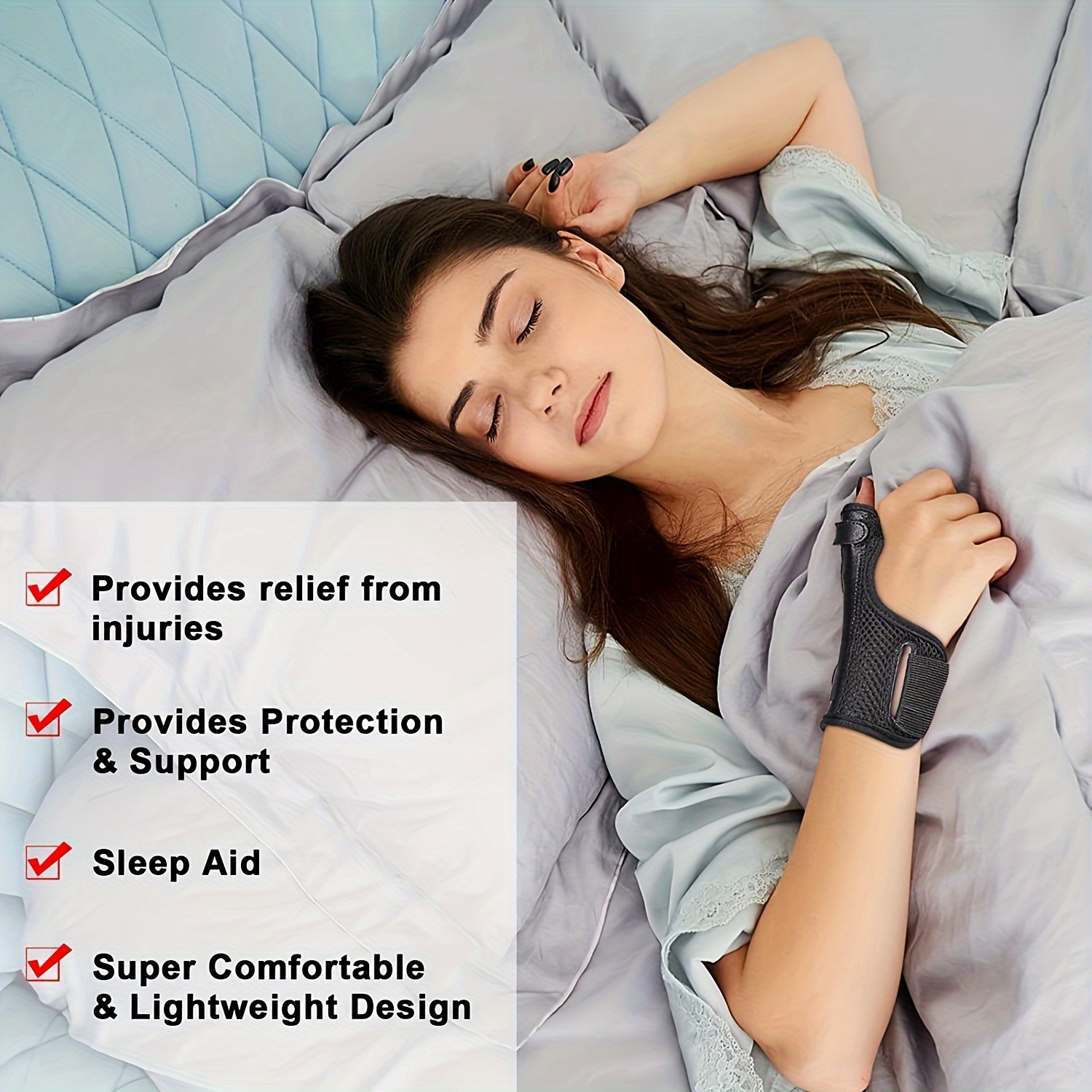 Adjustable Breathable Thumb Brace Carpal Tunnel Arthritis - Temu United ...