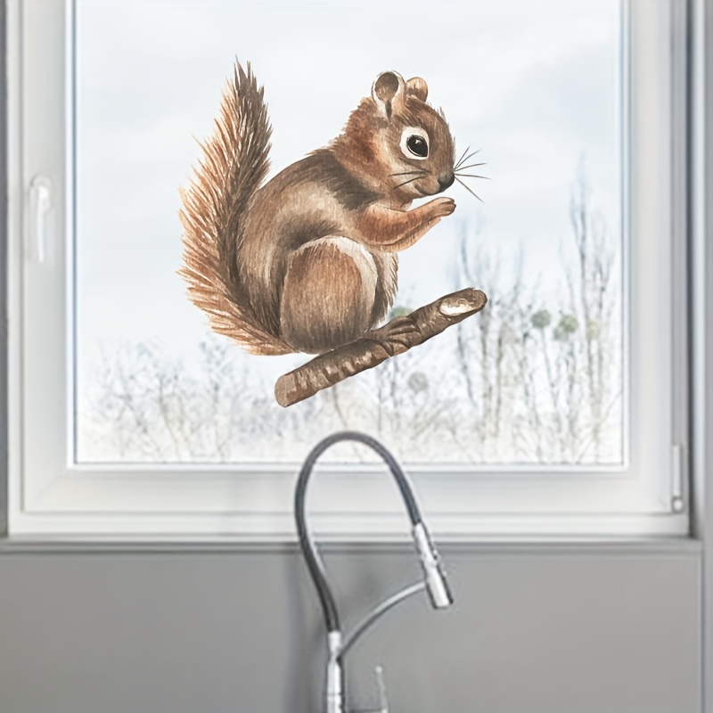 Creative Toilet Sticker Cute Squirrel Pattern Self adhesive - Temu Canada