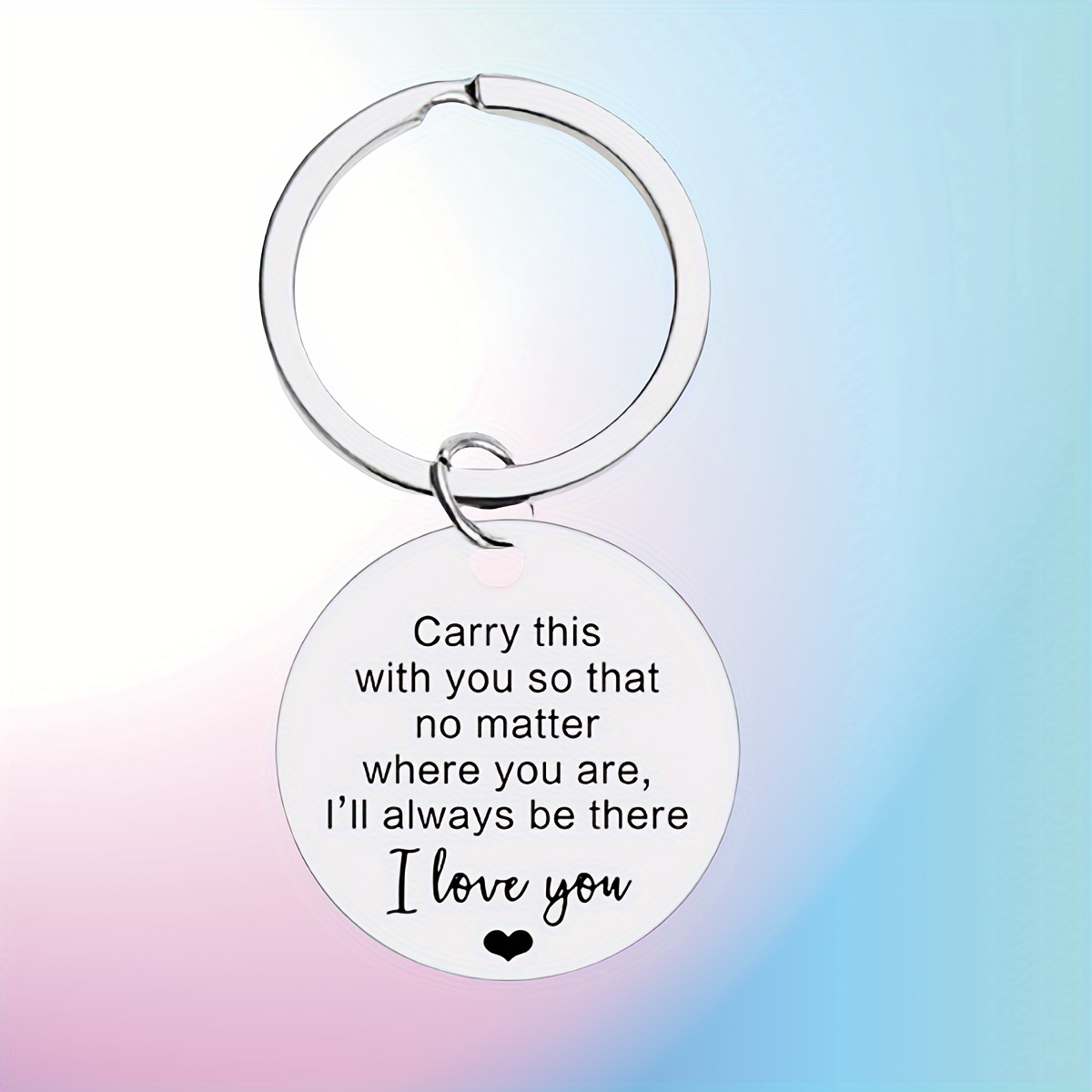 Metal Keychain For Men Creative Inspirational Keychain For Family ...