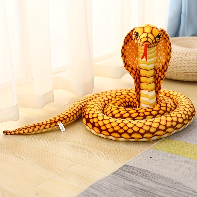 Imitation Cobra Realistic Plush Toy Snake Decoration Doll - Temu