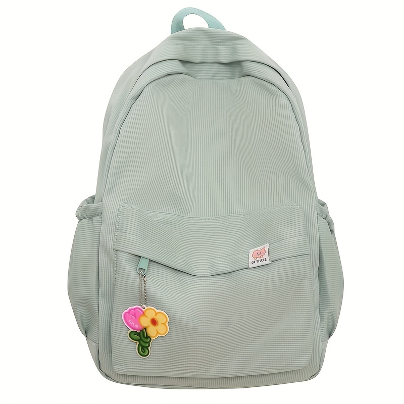 Kawaii Solid Color Backpack Lightweight Laptop Daypack Preppy Travel ...
