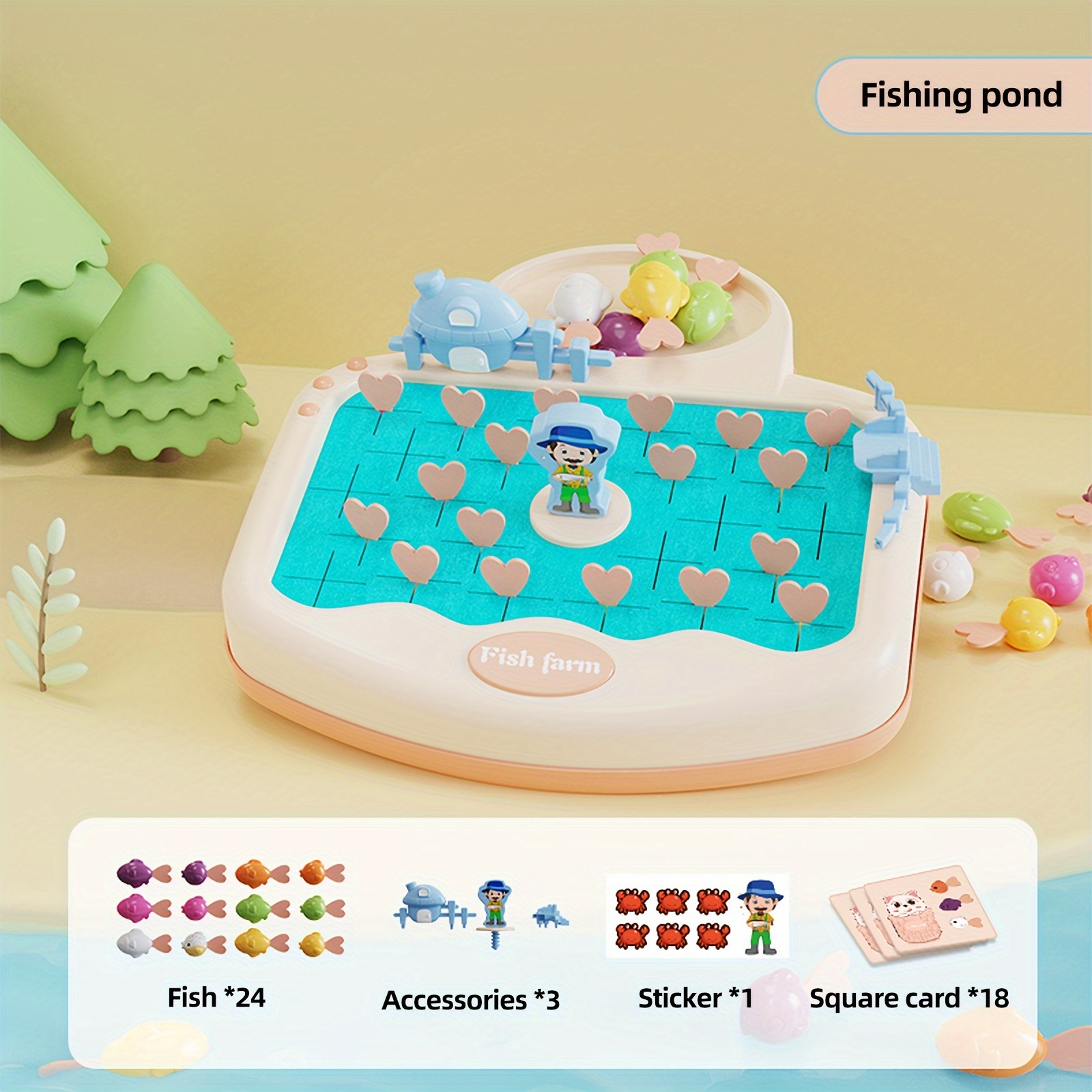 Montessori Toys Easter Toys Fun Puzzle Fishing Fish Pond - Temu Australia