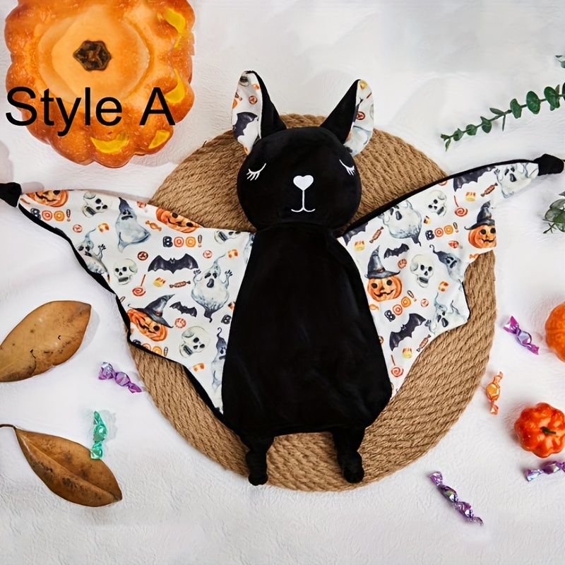 Plush Bat Blanket Halloween Plush Bat Safety Blanket Cute - Temu United ...