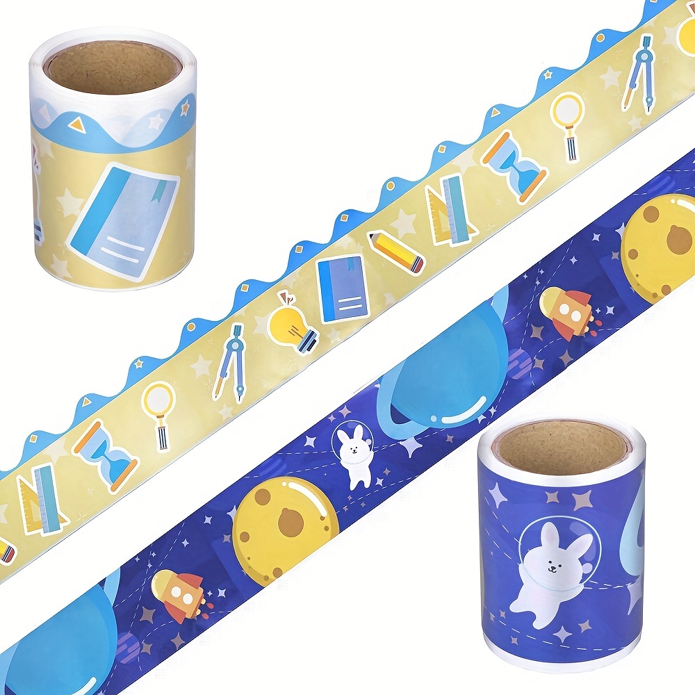 1 Roll Classroom Planet Bulletin Border Teaching Solar - Temu