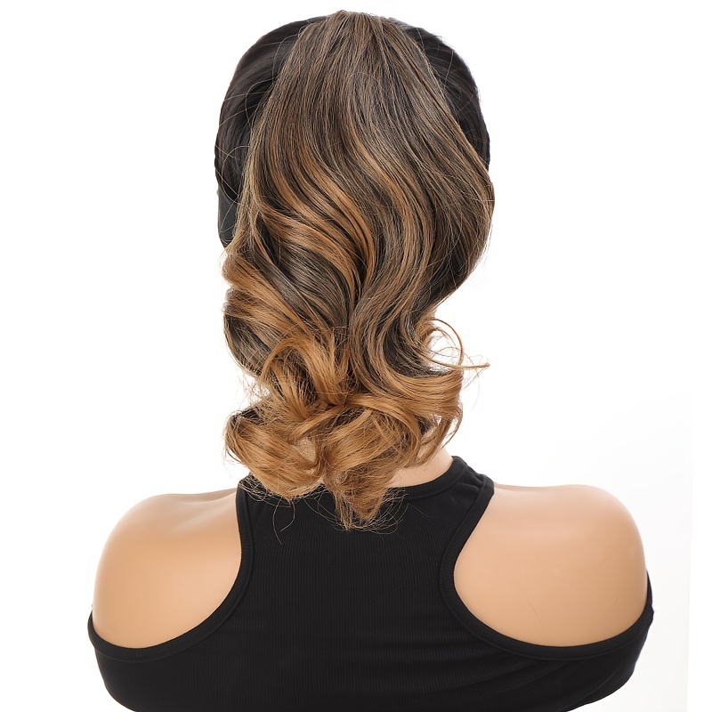 Long Synthetic Ponytail Hair Extension Wig Straight - Temu