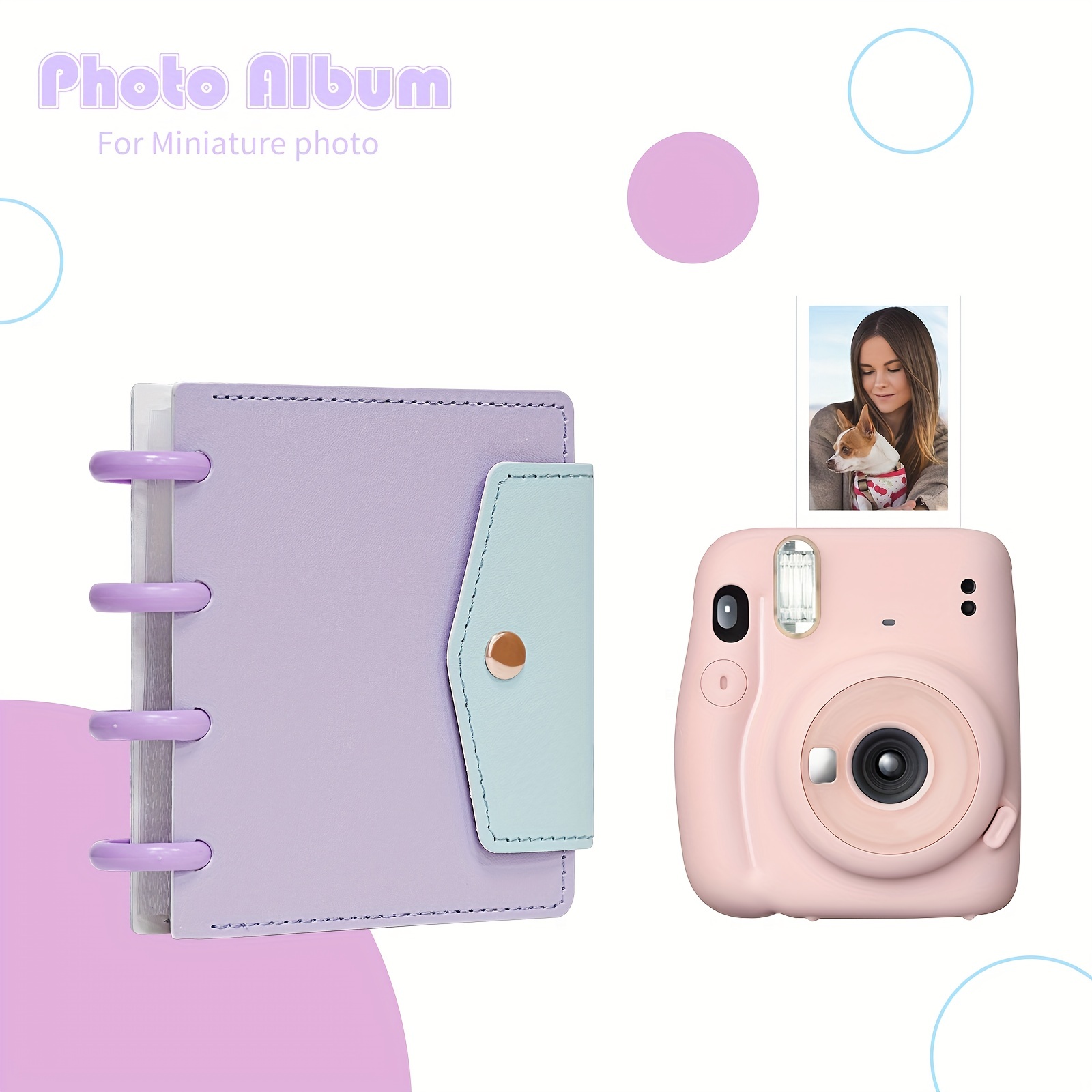 Kpop Album Mini Cute Photo Card Sleeve Binder Decorative - Temu