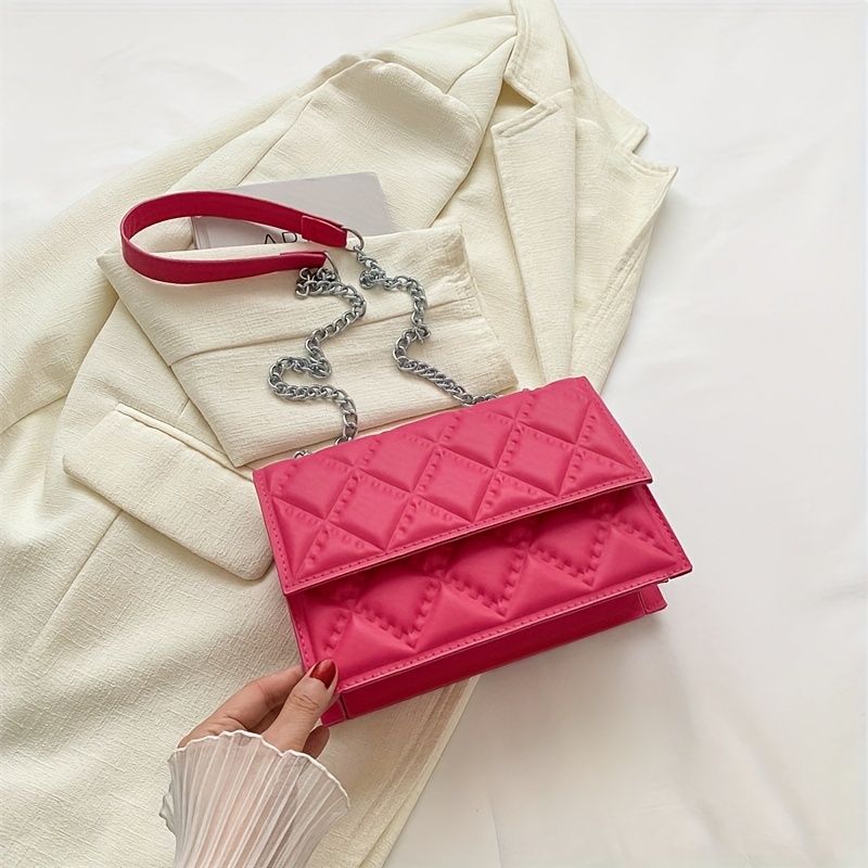 Fashion Quilted Crossbody Bag Trendy Flap Shoulder Bag - Temu United ...