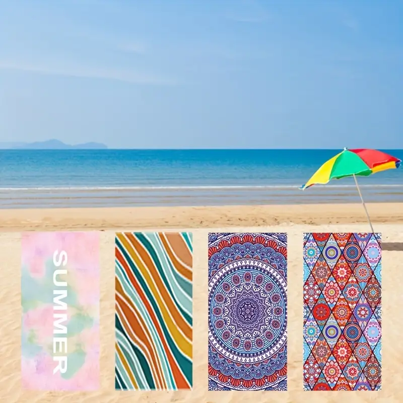 Stylish Printed Double sided Fleece Bath Towel Rectangular - Temu Stylish Printed Double sided Fleece Bath Towel Rectangular - Temu