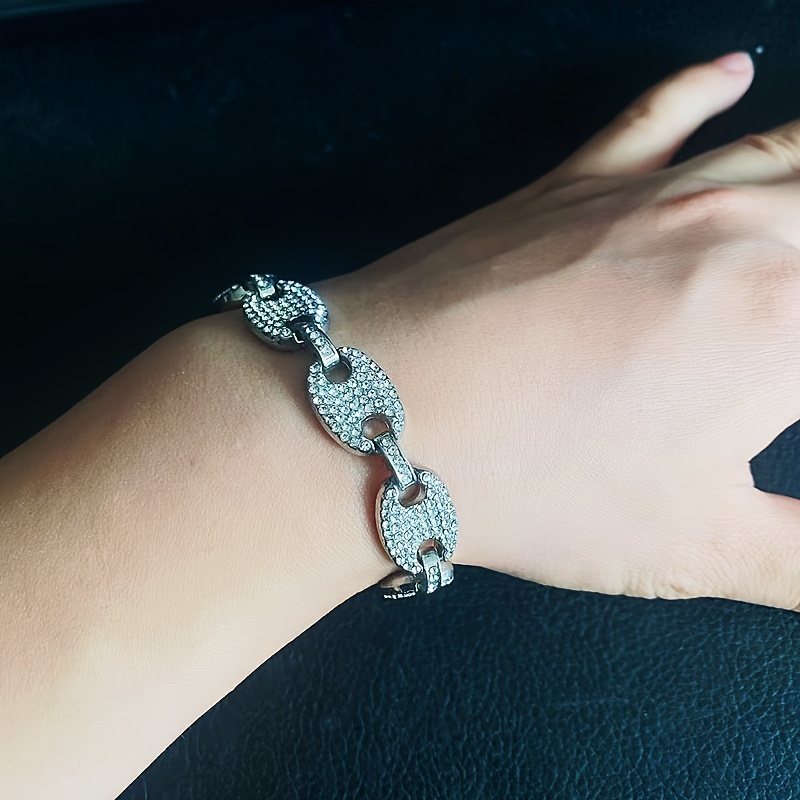 Hip Hop Chain Necklace Bracelet Jewelry Gift Men - Temu United Kingdom