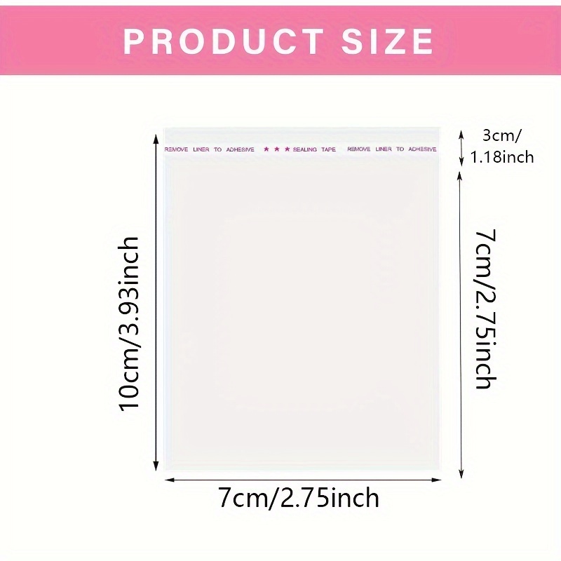 Self Sealing Cellophane Bags Cookie Bags Self Adhesive Clear - Temu ...