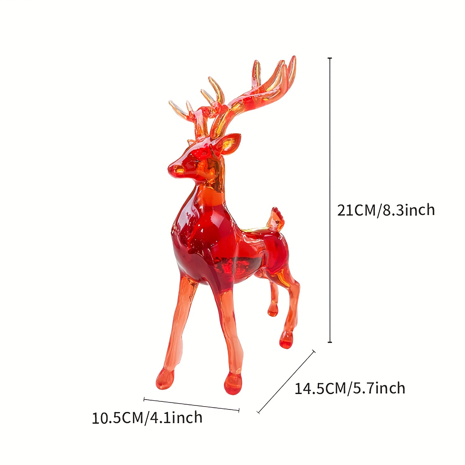 Creative Transparent Deer Decoration Modern Light Luxury - Temu Australia