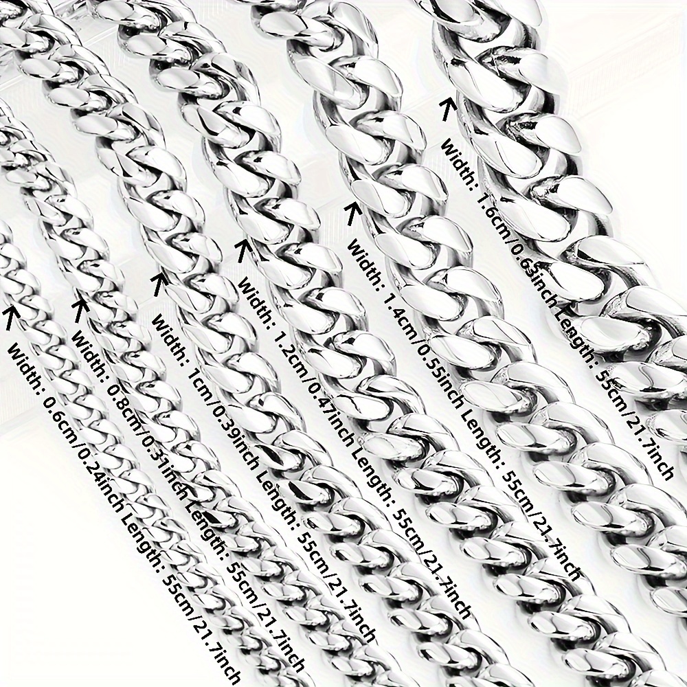 Fashion Trendy Hip Hop Miami Chain Necklace Rock Nightclub - Temu ...