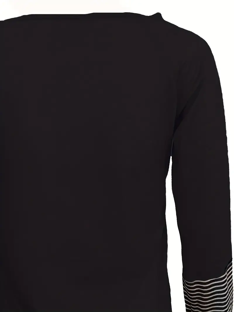 Stiped Button T Shirt Crew Neck Long Sleeve T Shirt Casual Temu