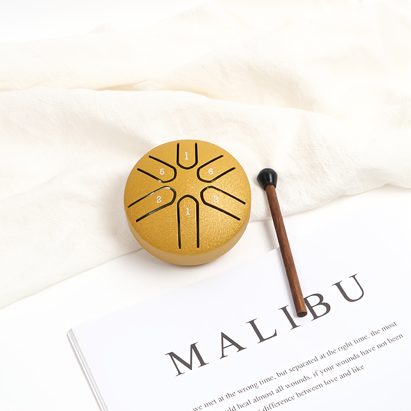 Steel Tongue Drum 6 Notes Mini Hand Drums Tank Drum Musical - Temu