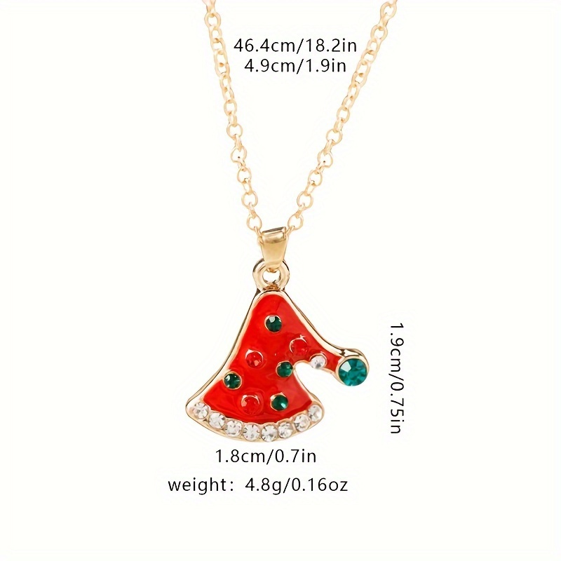Christmas Tree Hat Box Santa Claus Etc Shaped Alloy Pendant - Temu ...