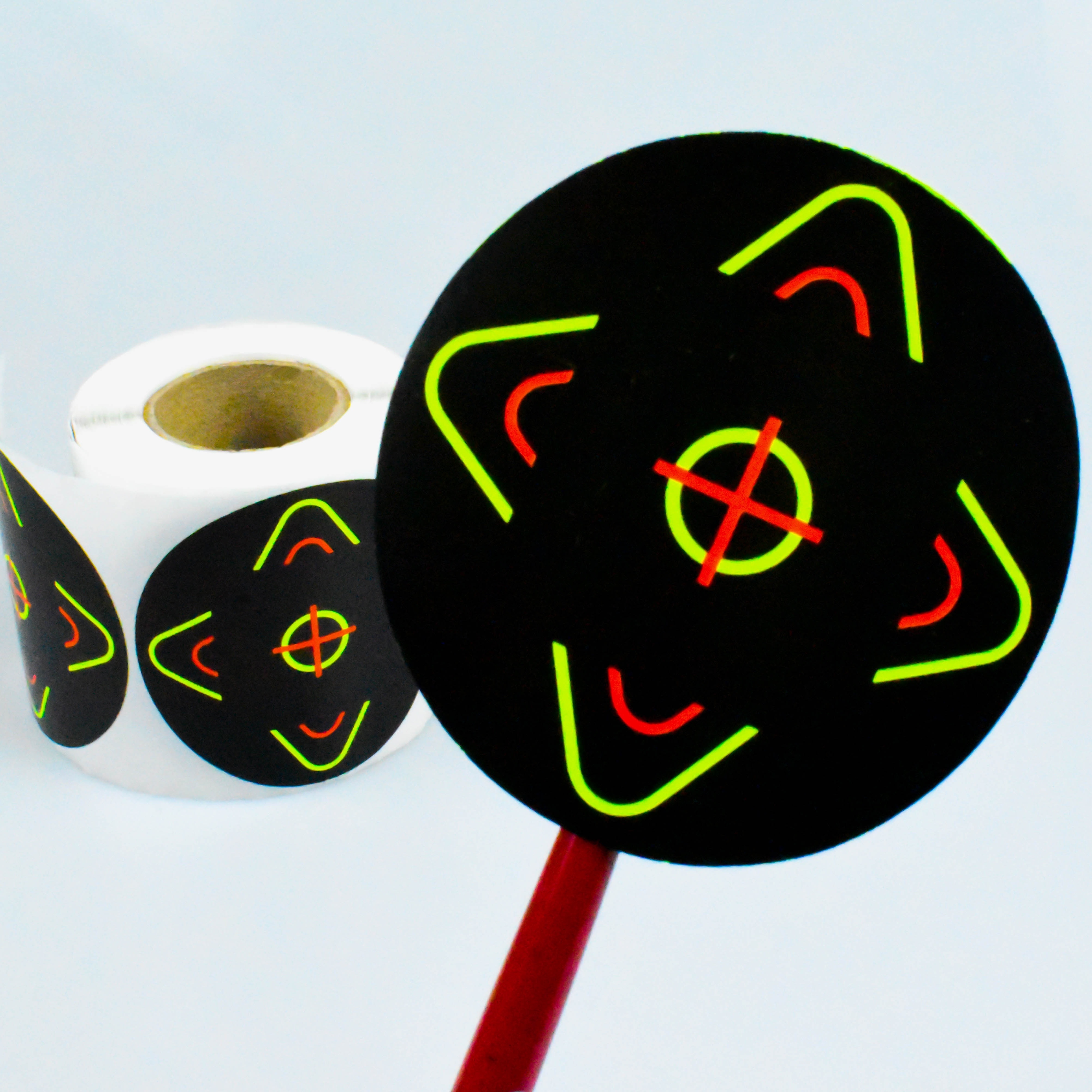 Real Gun Practice Shooting Target Sticker Label Fluorescent - Temu ...