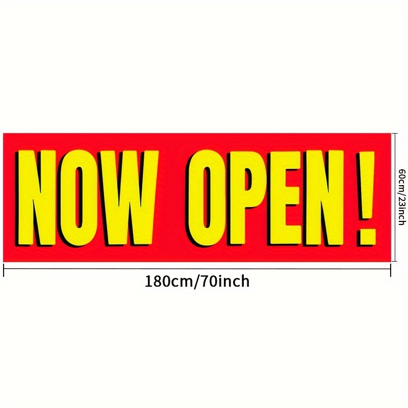 1pc Nu Open Banner Buiten Binnen Borden Polyester Nu Open - Temu ...