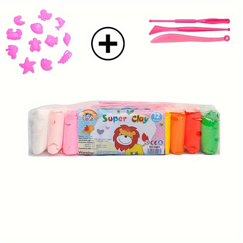 12/24/36 Kinds Color Diy Clay Molding Kit Ultra Light - Temu Canada