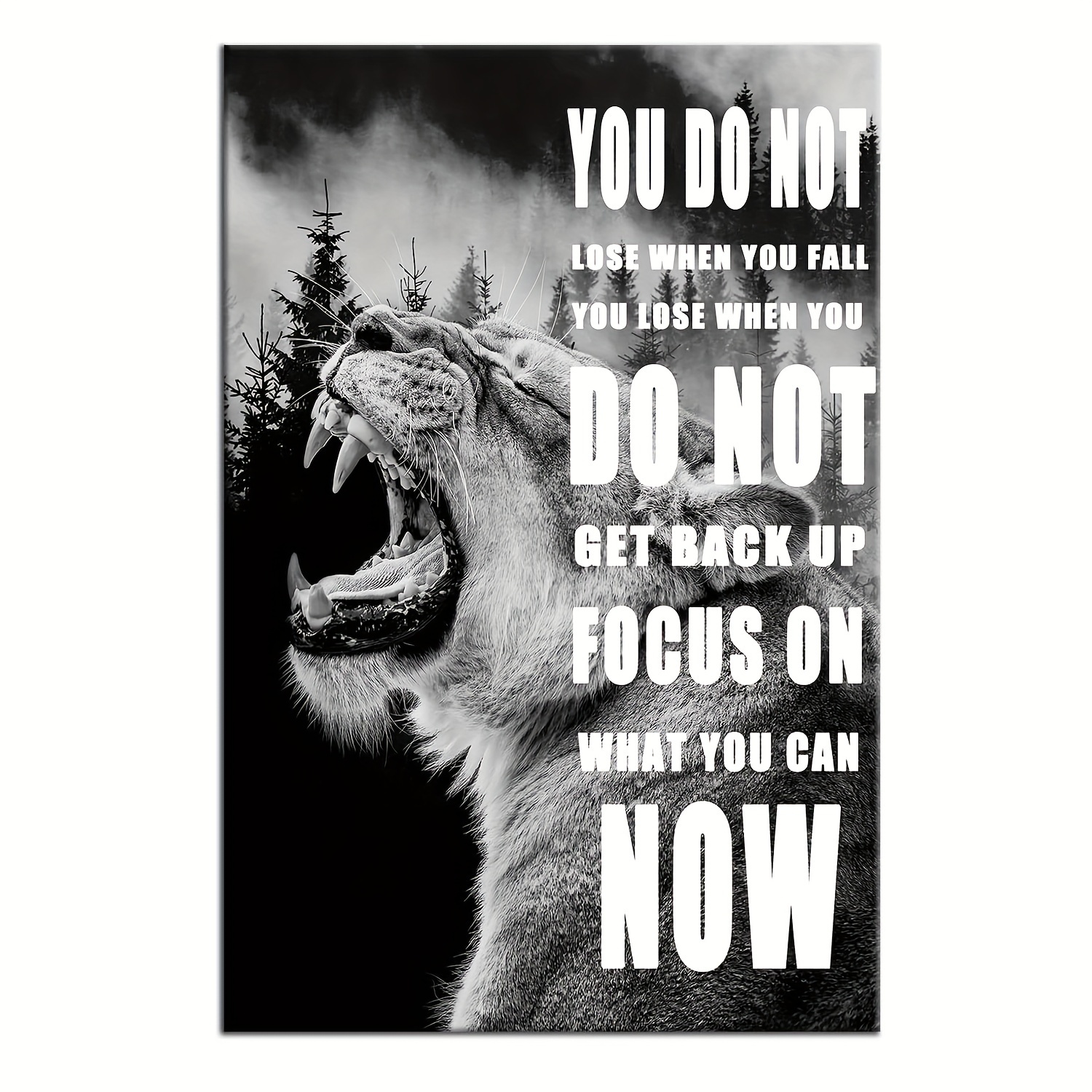 Canvas Wall Art Inspirational Quotes Poster Print - Temu Australia