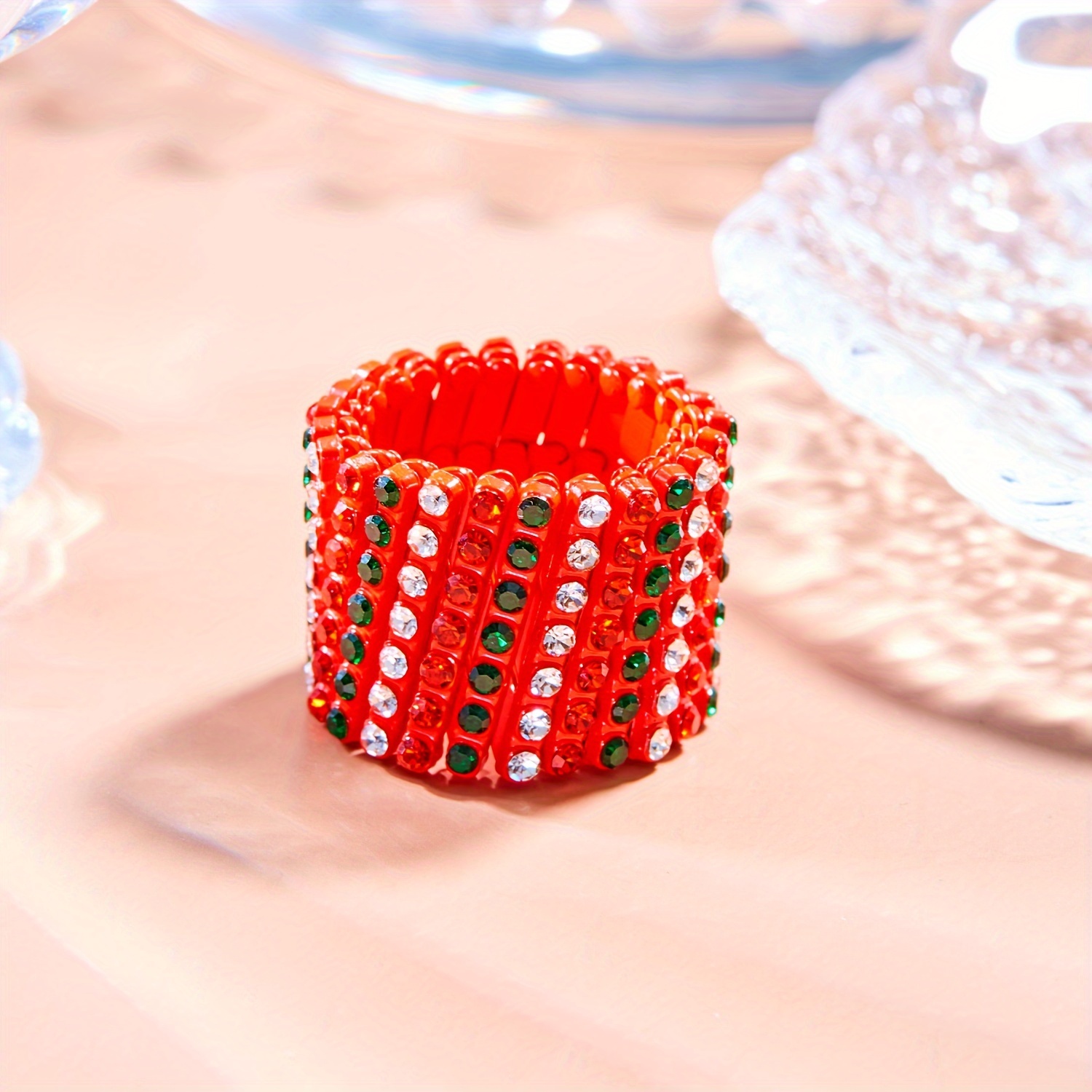 Retractable Ring Inlaid 7 Rows Luxurious Rhinestones Men's - Temu United Kingdom