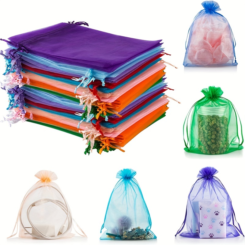Drawstring Organza Bags Jewelry Packaging Candy Wedding - Temu Denmark