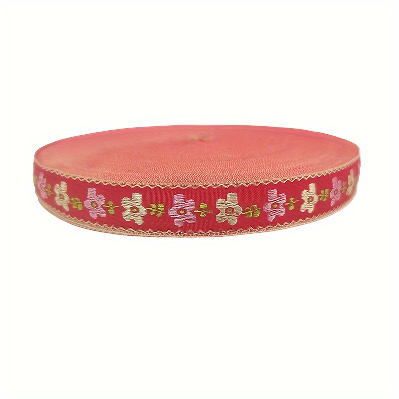 Jacquard Webbing Hanfu Embroidery Chinese Red New Year - Temu